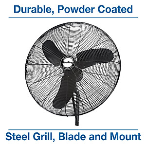 Air King 9070 30-Inch 1/3-Horsepower Industrial Grade Wall Mount Fan, Black Finish