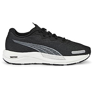 PUMA Velocity Nitro 2 Wide Puma Black/Metallic Silver 8 D - Wide