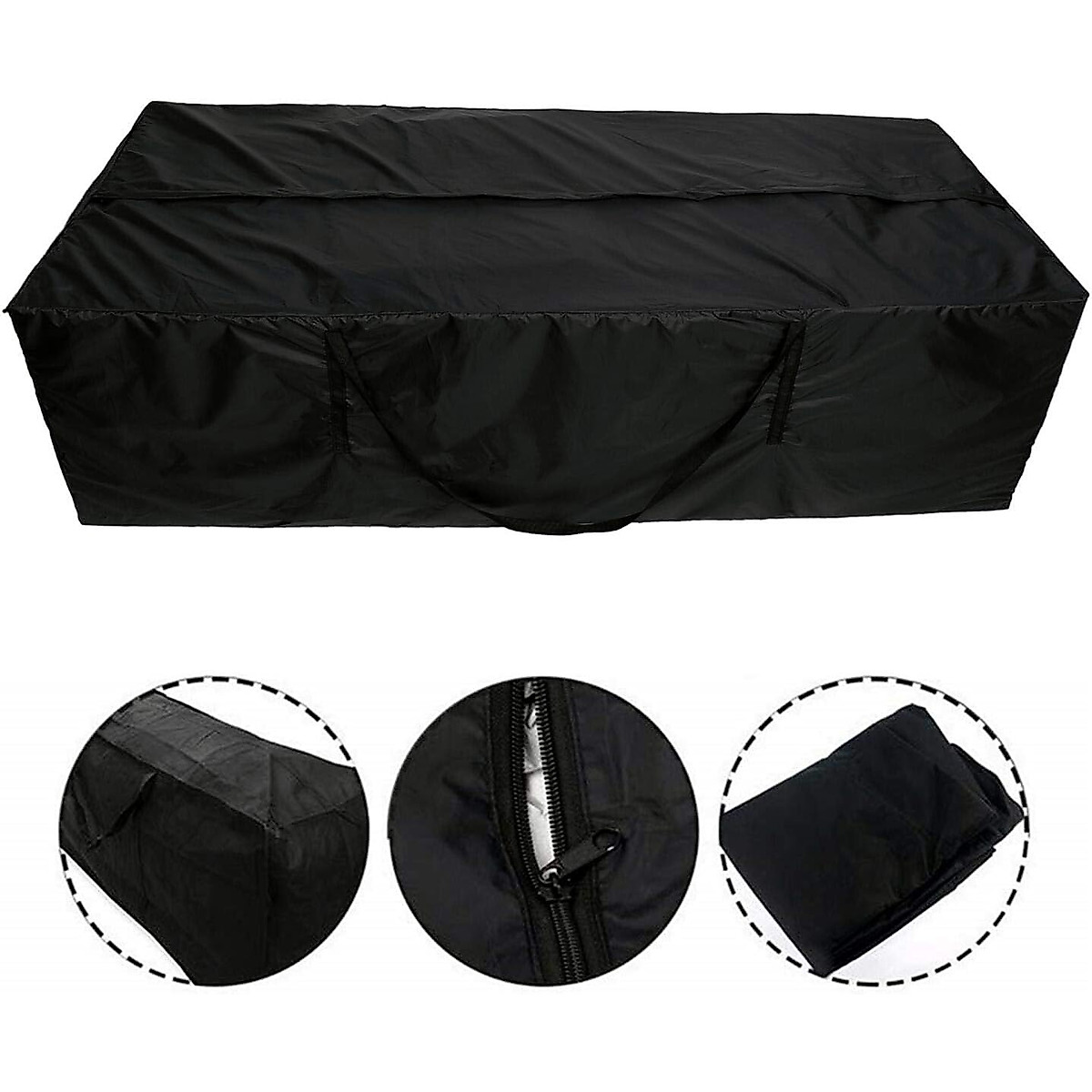 Patio Cushion Storage Bag 68” L x 30” W x 20” H, Waterproof Outdoor Cushion Furniture Storage Bag, Patio Cushion Cover Bag with Handle and Zipper, Extra Large Christmas Tree Storage Bag for Home