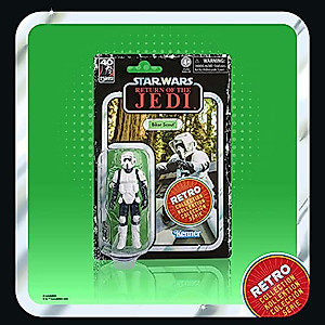 STAR WARS Retro Collection Biker Scout, Return of The Jedi 3.75-Inch Collectible Action Figures, Ages 4 and Up