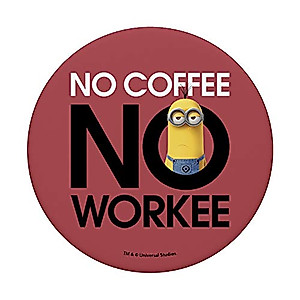 Despicable Me Minions No Coffee No Workee PopSockets PopGrip: Swappable Grip for Phones & Tablets