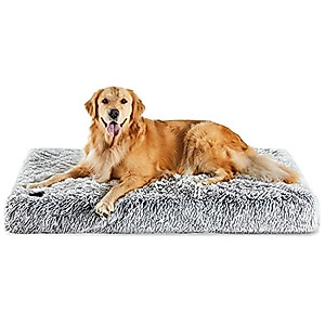 Western Home Large Dog Beds for Large Dogs, Waterproof Orthopedic Dog Bed - Egg Crate Foam Dog Bed with Removable Washable Cover, Dog Crate Bed with Non-Slip Bottom for Dog Crate
