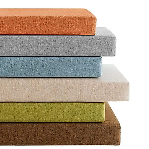 Bench Cushion Custom Size Personalized High Elasticity Foam Seat Cushion with Removable Cover and Anti-Slip Bottom Thick Long Bench Chair Cushion Pad for Kitchen Home Gard
