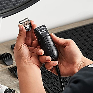 Wahl Professional Black Peanut Hair and Beard Clipper Trimmer with a Powerful Rotary Motor for Professional Barbers and Stylists - Model 8655-200