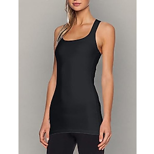 TAIPOVE Long Tank Tops for Women Cotton Layering Racerback Extra Long Camisole Activewear 3packs