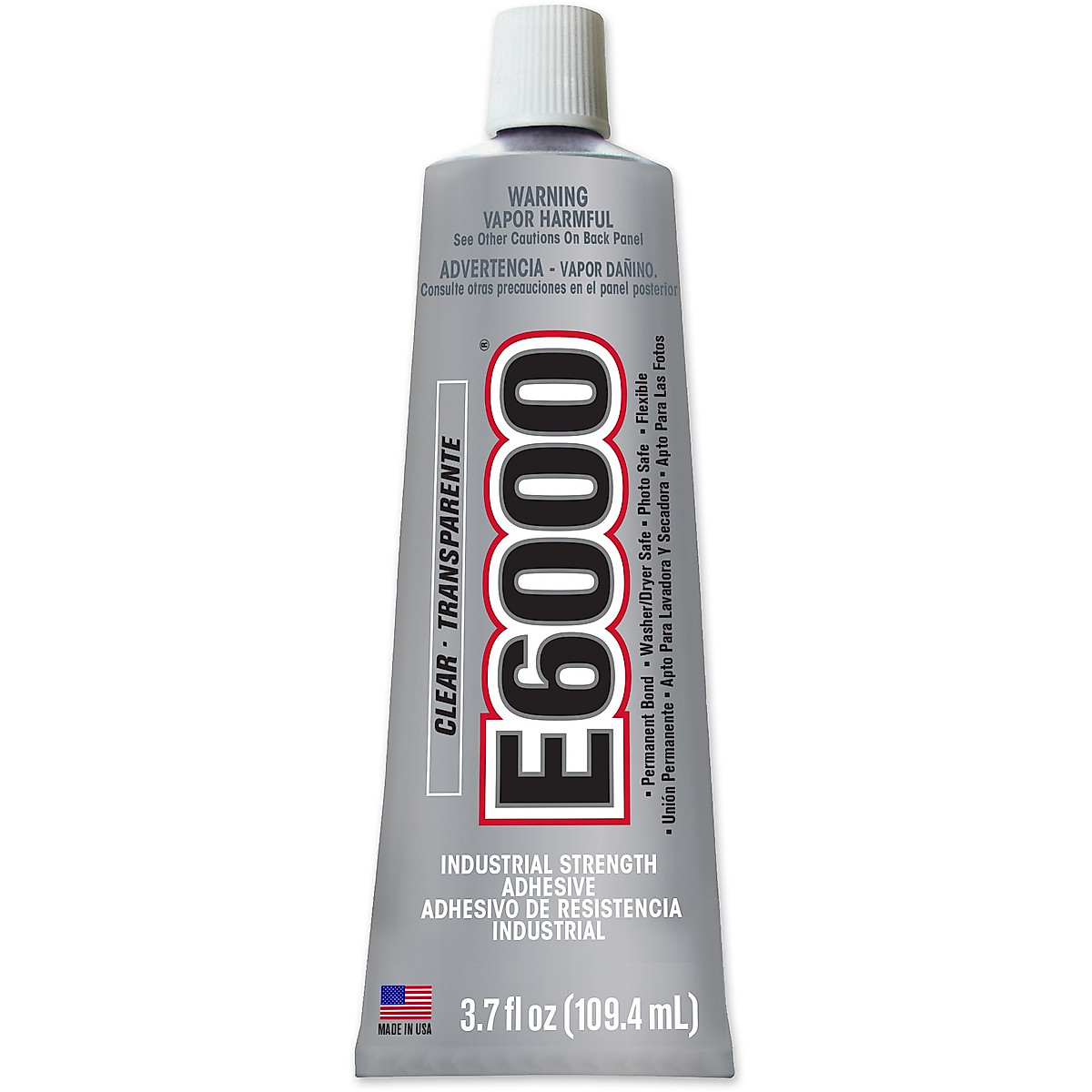 E6000 3.7 Ounce (109.4mL) Tube Industrial Strength Adhesive for Crafting, 10 Snip Tip Applicator Tips and Pixiss Art Dotting Stylus Pens 5 pcs Set