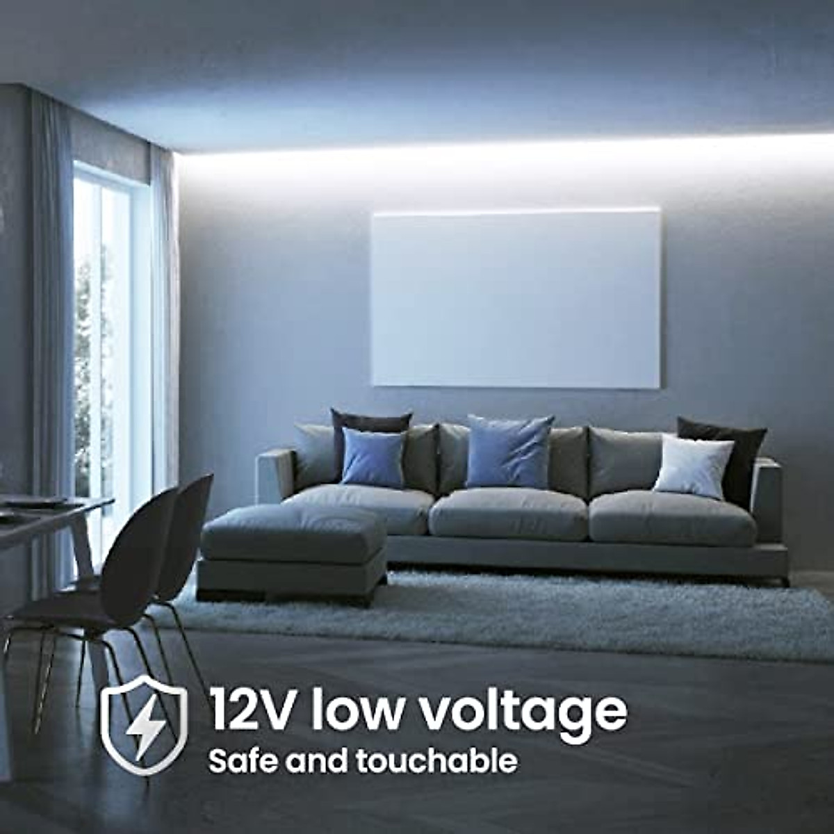 TJOY 16.4 Ft White Strip Lights+50 ft LED Strip Lights with 44 Key Remote (44 Key Remote Control +25ft x2+Indoor only)