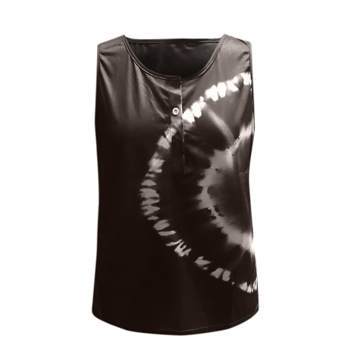 CofeeMO Bravetoshop Womens Tank Tops Summer Sleeveless Tunic Tops Casual Button Down Blouse Tshirts (Khaki,S)