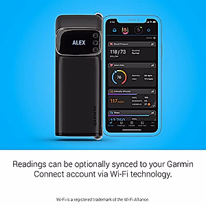 Garmin Index™ BPM, Smart Blood Pressure Monitor, FDA-Cleared Medical Device, Easy-to-Use with Built-in Display