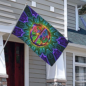 World Peace And Love Sign Flag Peace Love World Flag 3x5 Foot Outdoor Flag
