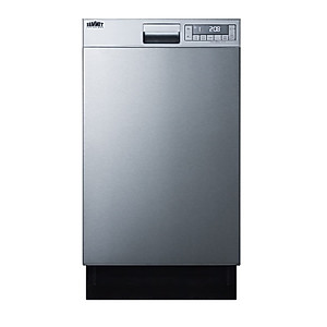 Summit DW18SS4ADA Summit DW184ADA 18 Inch Wide 8 Place Setting Energy Star Rated Built-In Full Console Dishwasher