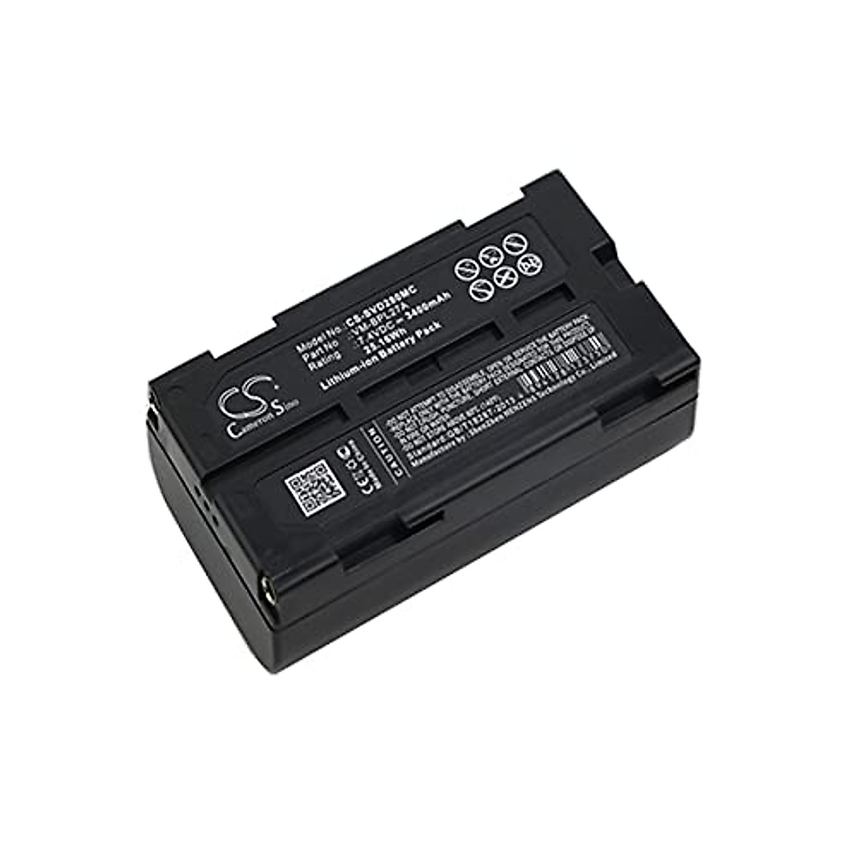 HLILY Replacement for Battery Panasonic CGR-B/202E1B, CGR-B/403, CGR-B/814 VDR-D250EB-S, VDR-D250EG-S, VDR-D250E-S, VDR-D258GK, VDR-D300, VDR-D300EB-S 7.4V/3400mAh