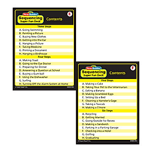 Super Duper Publications | HearBuilder Sequencing Flash Card Fun Deck | Educational Learning Resource for Children