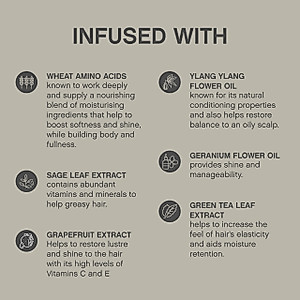 KEVIN.MURPHY BALANCING.WASH - Strengthening Daily Shampoo - For Normal & Oily Hair - Antioxidant Shampoo - Colour Safe Hair Care - Sulphate & Paraben Free - 1 L / 33.8 fl oz