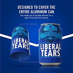 Silicone Sleeve Drink Can Cover - Insulated Can Sleeve - Novelty Disguise for Outdoor Events, Golf, Parties, Concerts,Tailgating - Hide a Drink To Look Like Soda, Fits 12 oz Cans