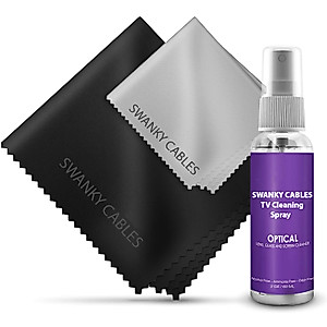 Garmin Vivoactive 4, GPS Smartwatch, Features Music, Body Energy Monitoring, Animated Workouts, Pulse Ox Sensors and More, Black & Bundled with Swanky Cables Cleaning Kit