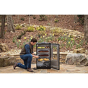 Masterbuilt MB20071619 Mes 140s Digital Electric Smoker, 40” Black + Window