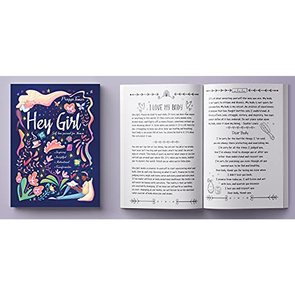 Hey Girl! Self-Love Journal for Women: Embrace Wellbeing, Practice Self-Compassion & Gratitude, and Learn to Love Yourself for Who You Are