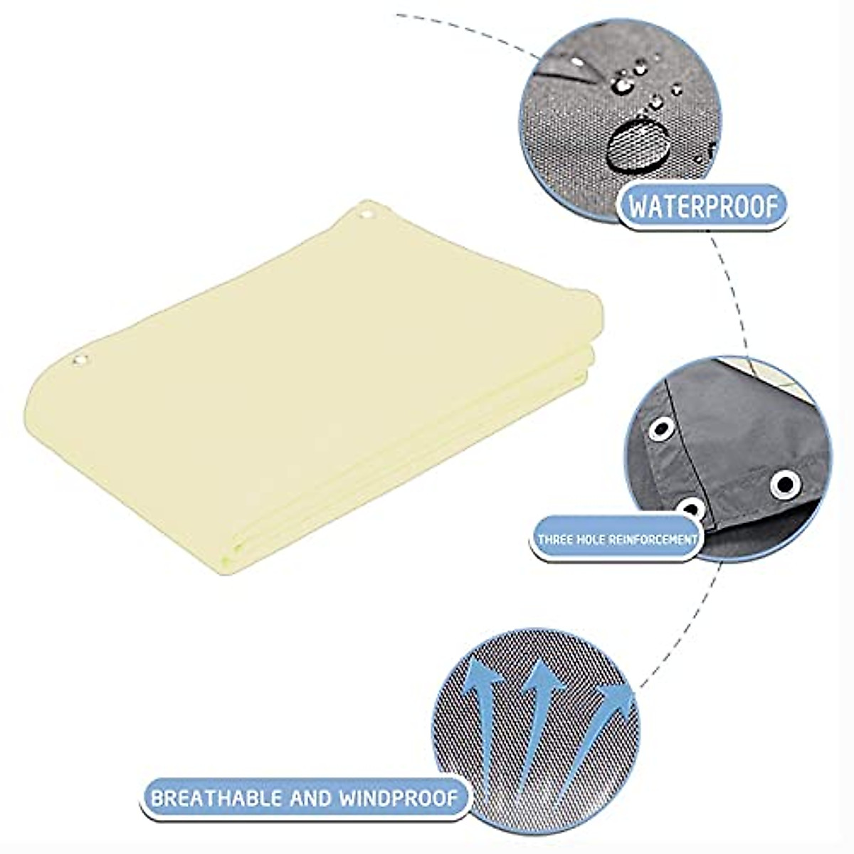 QIAOH Balcony Screen Privacy Fence Cover 3'x33', Privacy Screen for Balcony, Patio Privacy Screens for Balcony for Apartment, Fence Screen Mesh Cover, for Garden Yard Backyard