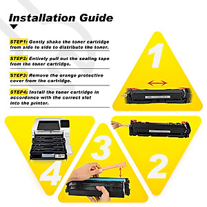v4ink 202X CF500X Black Toner Cartridge Remanufactured Replacement for HP 202X CF500X 202A CF500A High Yield Toner use for HP Pro MFP M281fdw M281cdw M281dw M254dw M254nw M280nw Printer, 2 Packs
