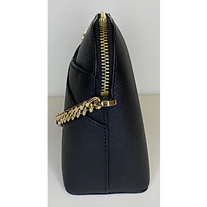 Michael Kors MICHAEL Michael Kors Jet Set Travel MD Dome XCross Crossbody bundled SM TZ Coinpouch Purse Hook (Black)