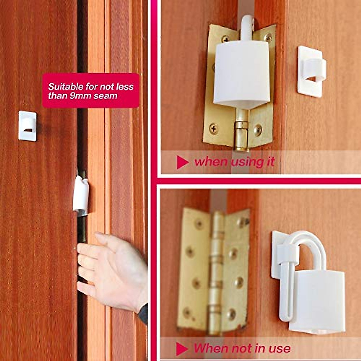 NIKOU 2pcs Finger Pinch Guard - Finger Guard Baby Proofing Child Safety Foam Door Stoppers Kids Safety Finger Pinch Hinge Guard Protector