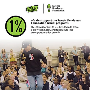 Sweets Kendamas Bamboo Boost Kendama - Natty Engraving, Improves Hand Eye Coordination, Reflex, Perfect for Beginners, Extra String Accessory Quick Start Bundle