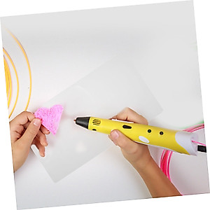 BUGUUYO 10pcs Board Drawing Tool Drawing Board Drawing Paper Templates 3 Mat 3dpen Pad 3D Pen Mat 3D Doodler Pen Mat Three-Dimensional White PVC 3D Printer Child