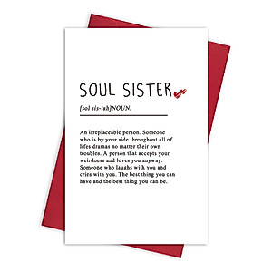 Ulbeelol Birthday Card, Envelope, A, Sister, Friendship, Friend, 1 Piece