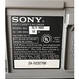 Sony SLV-N88 4-Head Hi-Fi Stereo VCR