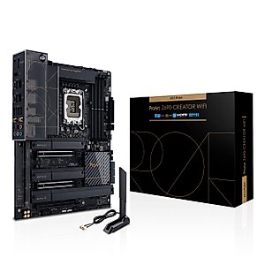 ASUS ProArt Z690-Creator WiFi 6E LGA 1700(Intel 12th Gen) ATX content creator motherboard(PCIe 5.0,DDR5,2X Thunderbolt 4,10G&2.5G LAN,4xM.2,front panel USB 3.2 Gen2x2 Type-C ports)