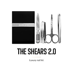 MANSCAPED® The Beard Hedger™ Tool Box Includes: Our Premium Beard Trimmer, The Weed Whacker® 2.0 Nose & Ear Hair Trimmer, The Plow™ 2.0, The Shears™ Four Piece Nail Kit, The Shed™ Toiletry Bag