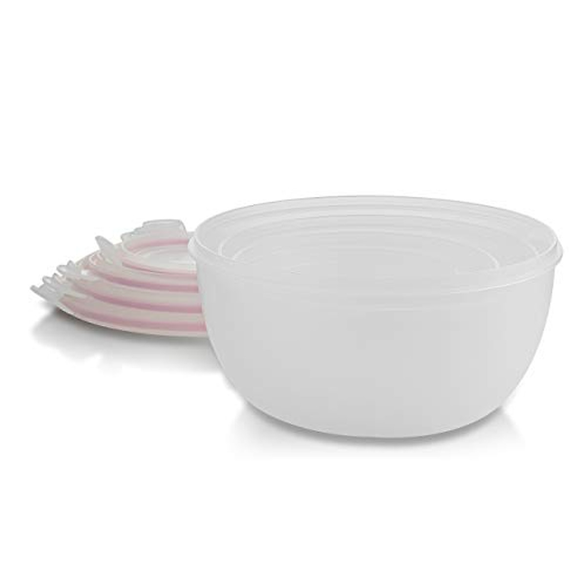 Komax Biokips Mixing Bowls with Lids Set – Multi-Use, Stackable Airtight Food Storage Containers – BPA-Free Salad Bowls with Lids – Microwave & Dishwasher Safe Meal Prep Container Set of 4