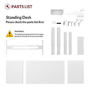 SANODESK Height Adjustable Desk 55 inch, Electric Standing Desk/w USB Charging Ports, White Sit Stand Desk for Home Office with Monitor Shelf (55 x 24 inches)