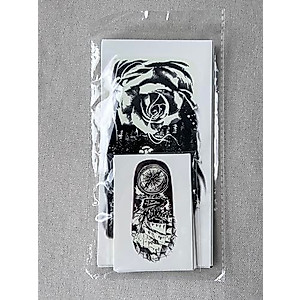 24 Sheets Glow in the Dark Temporary Tattoo Wolf Flower Luminous Fake Tattoos for Adults Men Women Kids Tiny Halloween Tattoo Stickers Neon Rave Festival Accessory Glow Party Supplies Decorations