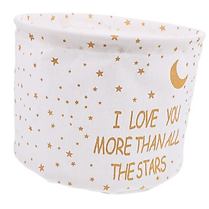 STOBOK 2pcs Cloth Fabric Basket Cotton Cosmetic Basket Cotton Storage Basket Folding Sundries Basket Offise Desktop Basket Plastic Containers Cosmetic Holder Basket Baby Laundry Tub Round