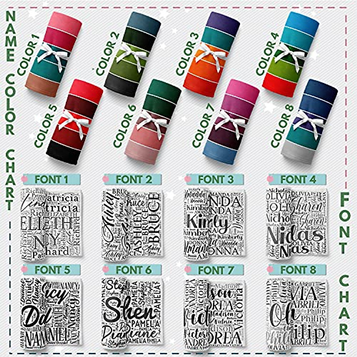 Custom Blanket, Personalized Throw Blankets, 30 x 40 Inches, Gift for Best Friend w/Word Art Names, 8 Colors & Fonts, Baby Receiving Flannel Blanket for Kids, Couples, Adults, Family