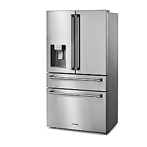 Thor Kitchen 36 Inch Professional French Door Refrigerator with Ice and Water Dispenser - TRF3601FD