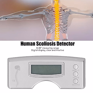 Scoliosis Meter, 0 To 30 Degree Lightweight Electronic Scoliometer High Accuracy with Storage Bag for Hospital
