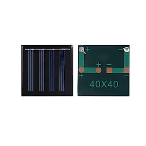 10Pcs 2V 100mAh 0.2W 40X40mm Micro Mini Power Small Solar Cell Panel Module for DIY Solar Light Phone Charger Toy Flashlight Power Bank