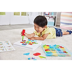 Kidoozie Create & Construct Building Kit, S.T.E.A.M Mosaic Art Activity for Children Ages 3+