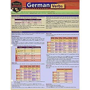German Verbs: A Quickstudy Language Reference Guide (English and German Edition)