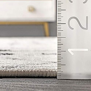 nuLOOM Zola Geometric Moroccan Area Rug, 9' x 12', Grey