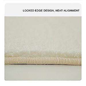 YUANBAO Irregular Rug for Bedroom Faux Cashmere Fluffy Blue Decorative Rug Anti-Slip Mat for Bedroom Floor Sofa Living Room (2,1.3x1.9 Feet)