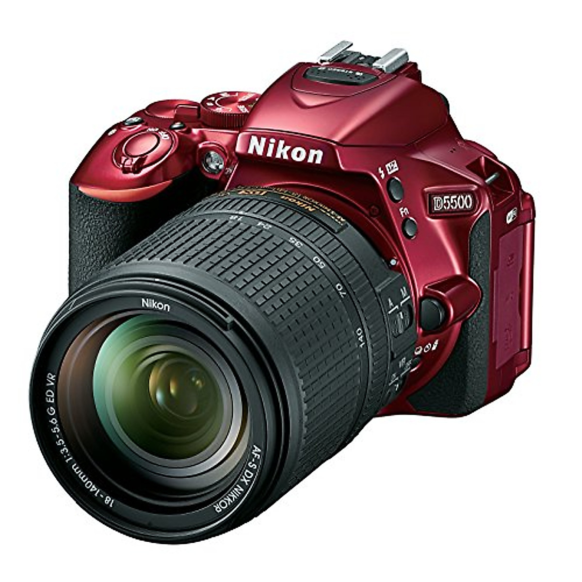 Nikon D5500 DX-format Digital SLR w/ 18-140mm VR Kit (Red)