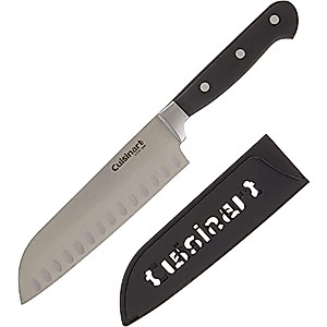 Cuisinart C77TR-7SAN Triple Rivet Collection 7" Santoku Knife, Black