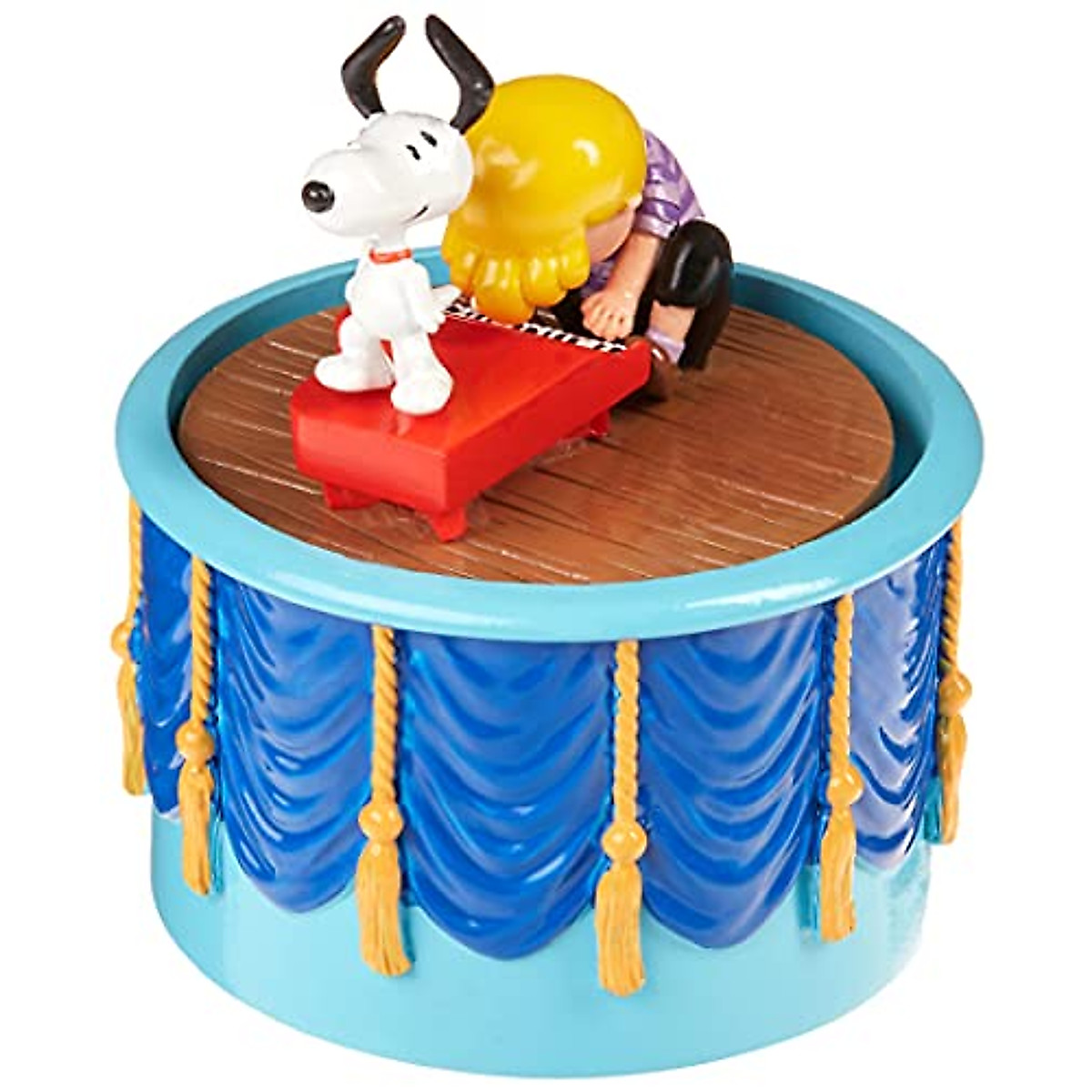 Department 56 Peanuts Village Accessories Snoopy Dancing Animated Musical Figurine, 3.71 Inch, Multicolor