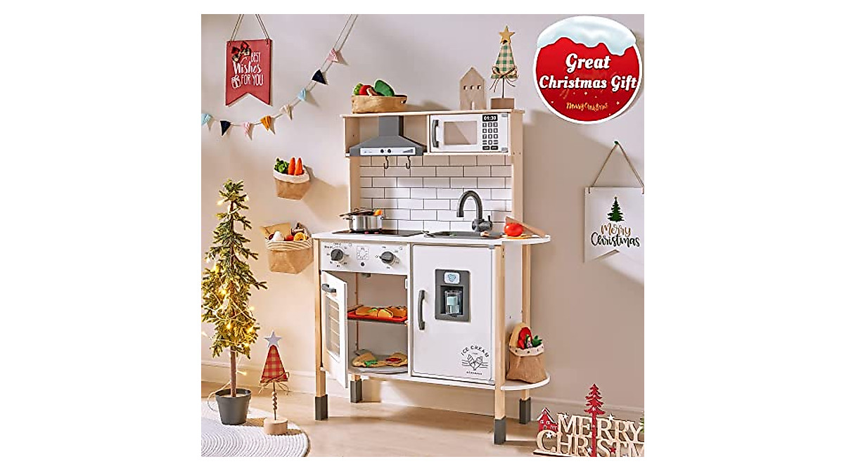 Tiny Land Wooden Kitchen Set for Kids – Interactive Fun