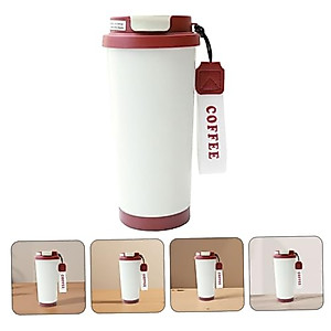 Mikinona Sulated Stainless Steel Travel Mug Straw Lid Hot Cold Beverage Tumbler for Men Women Portable Insulated Cup for Car Office Sports Camping