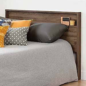 South Shore Holland Headboard (54/60''), Full/Queen, Natural Walnut